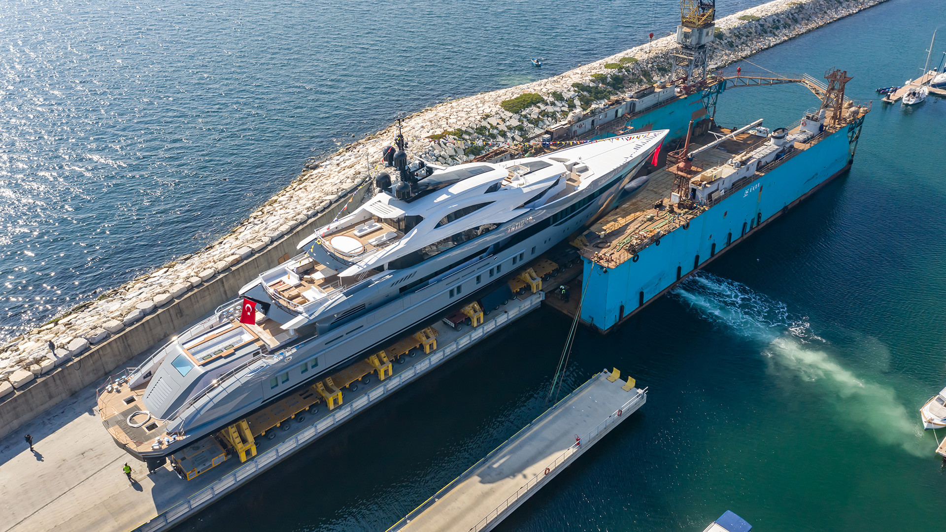 Launch Of The Largest Yacht Ever Built By A Turkish Shipyard Projects Launch Of The Largest Yacht Ever Built By A Turkish Shipyard Projects