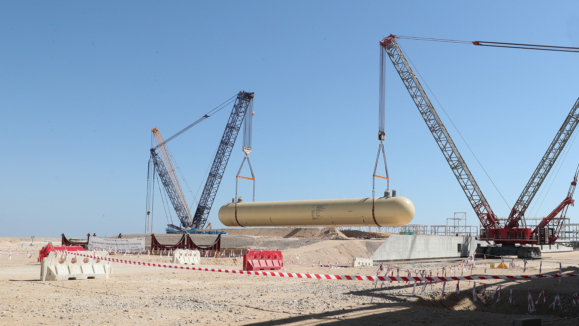 Duqm Refinery LPG Bullet Tanks Project - Projects | HAREKET